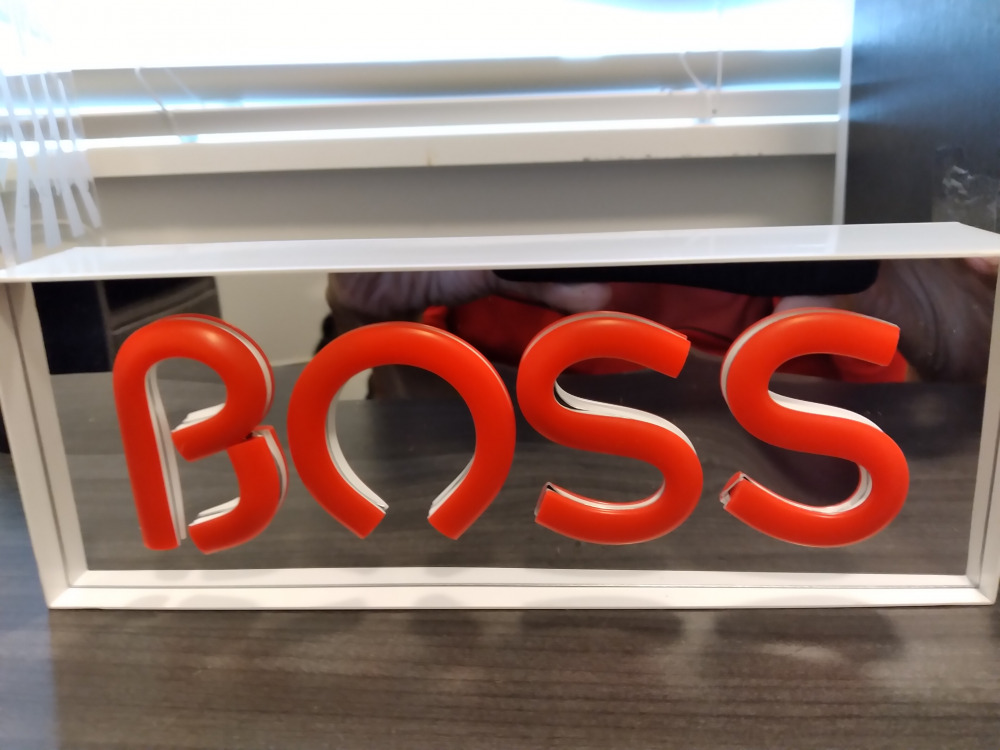 #M009 - "Boss" sign | MAG Auctions