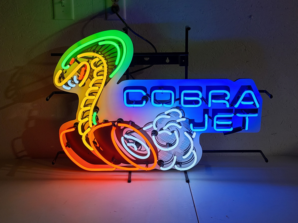 #M037 - Cobra Jet Neon Sign 24” | MAG Auctions