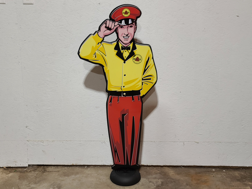 #M036 - Shell Gas Station Attendant 48" | MAG Auctions