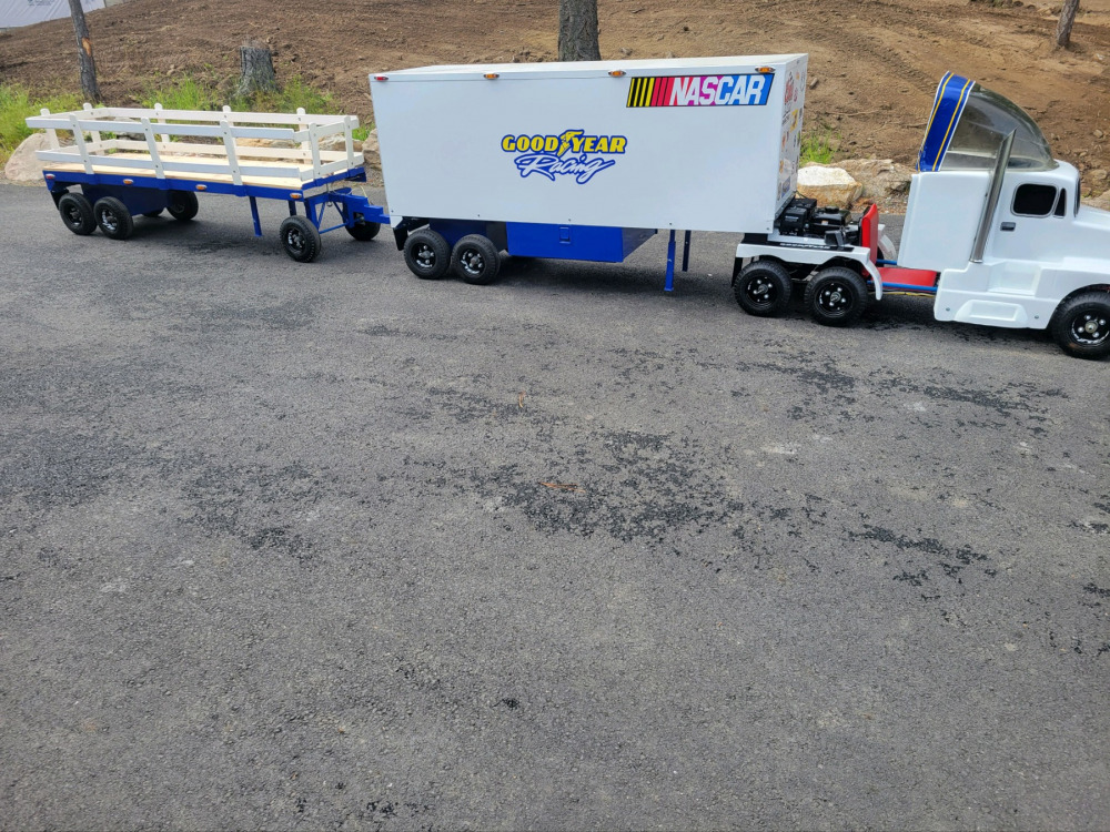 #356 - Mini NASCAR Semi Go Cart | MAG Auctions