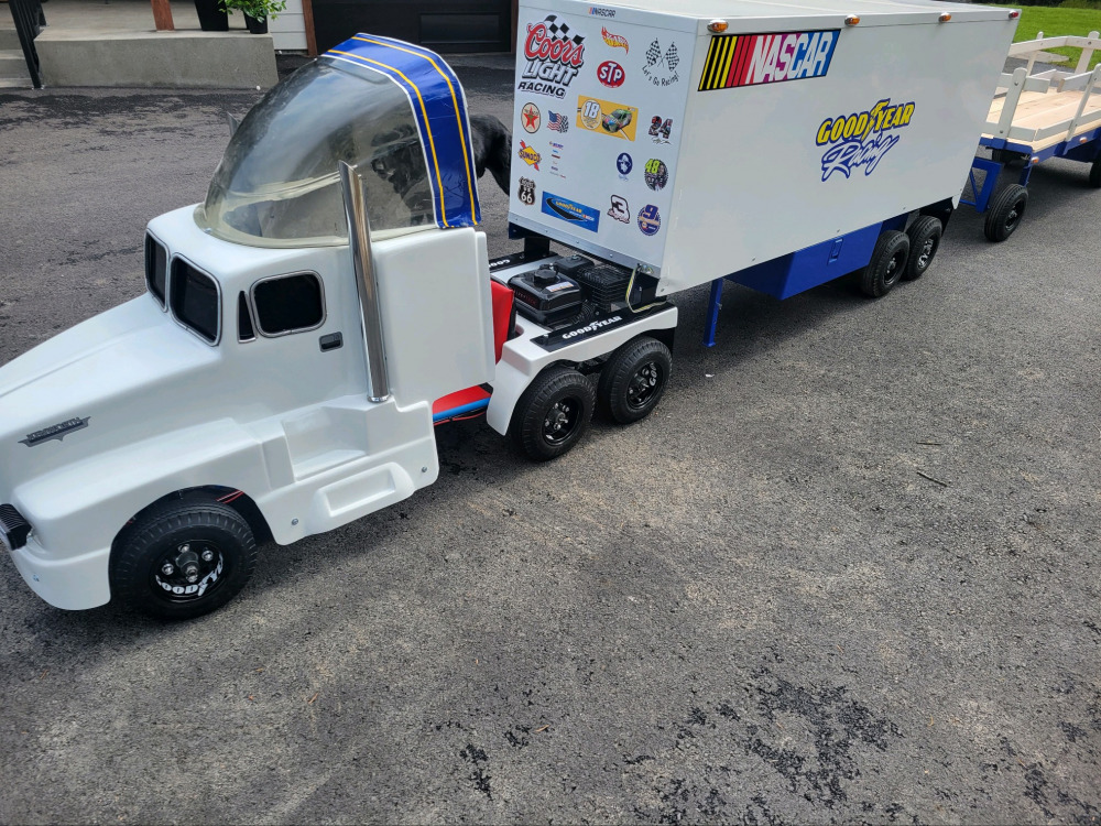#356 - Mini NASCAR Semi Go Cart | MAG Auctions
