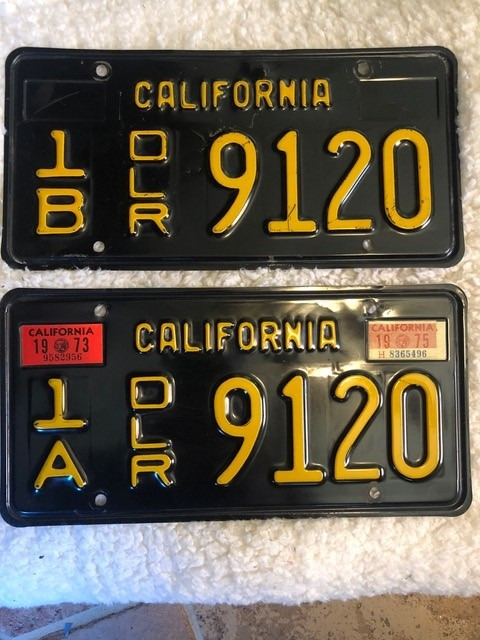 #M242 - Original California Dealer Plates | MAG Auctions