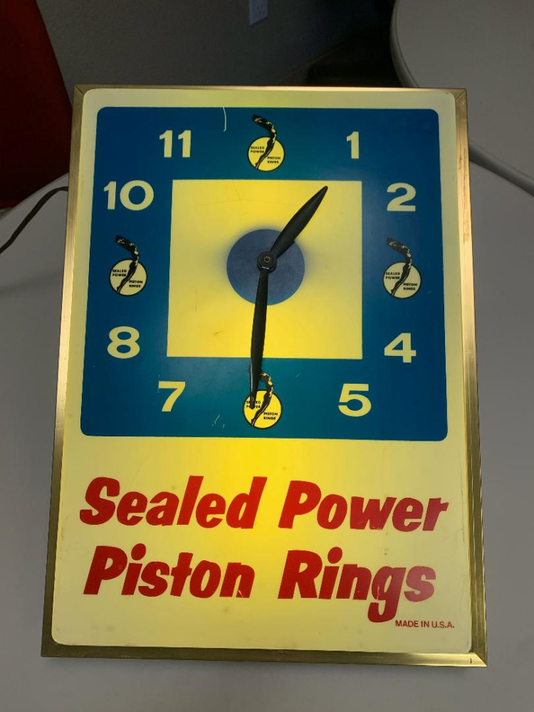 #M145 - Sealed Power Piston Ring Clock | MAG Auctions