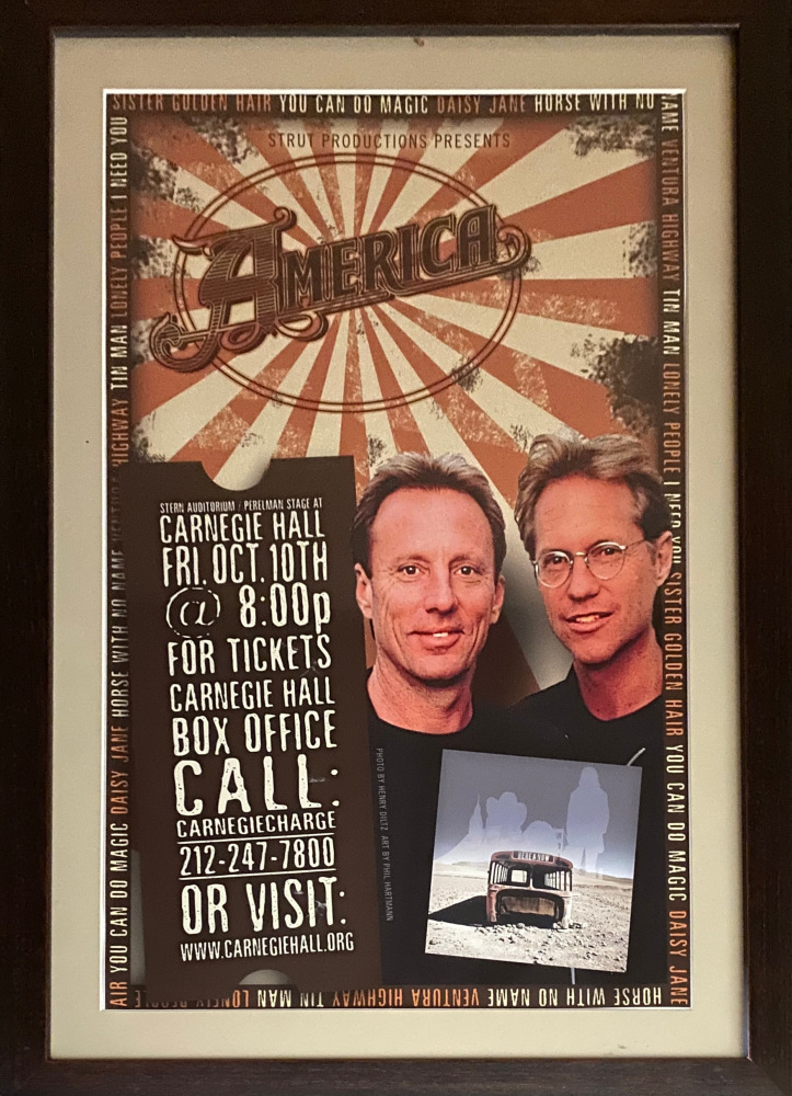 #M057 - America Carnegie Hall concert poster | MAG Auctions