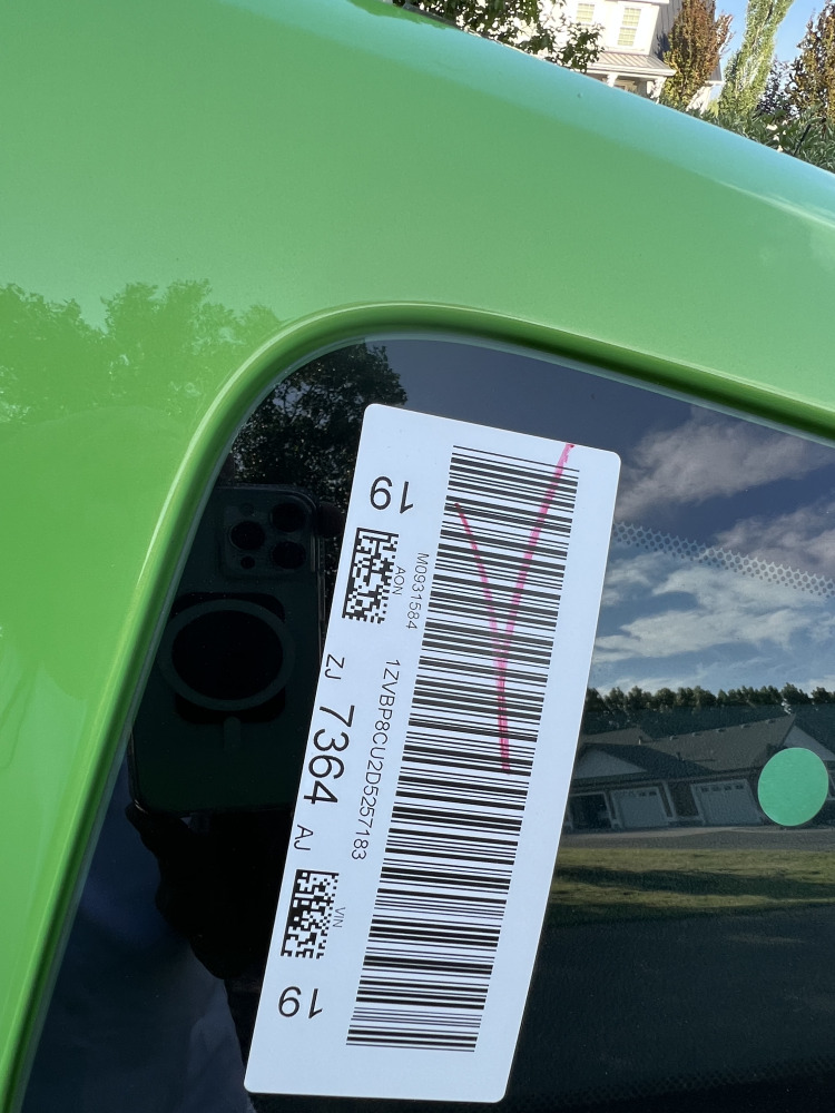#638 - 2013 Mustang Boss 302 Sticker Car | MAG Auctions