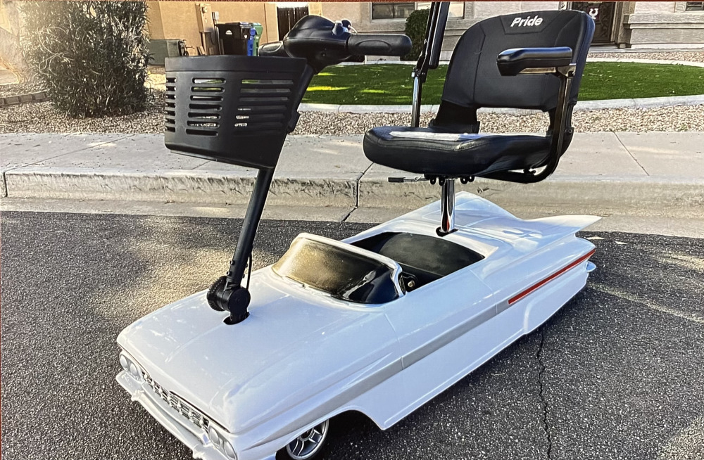 #M313 - 1959 Impala Mobility Scooter-White | MAG Auctions