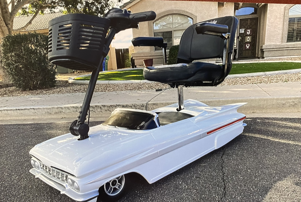 #M313 - 1959 Impala Mobility Scooter-White | MAG Auctions