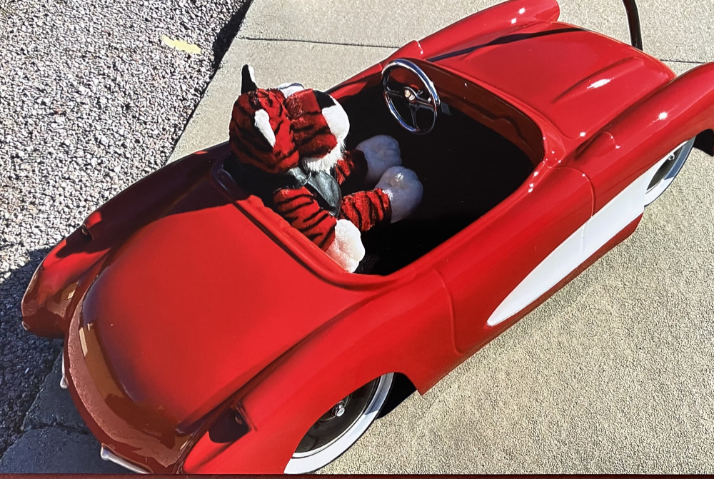 #M303 - 1957 Corvette Pull Wagon-Red | MAG Auctions