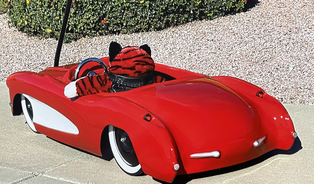 #M303 - 1957 Corvette Pull Wagon-Red | MAG Auctions