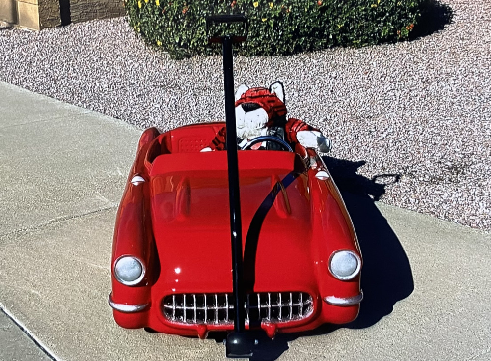 #M303 - 1957 Corvette Pull Wagon-Red | MAG Auctions