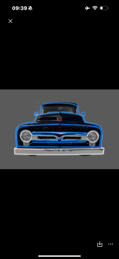 1956 Ford F100 Neon sign front end | MAG Auctions