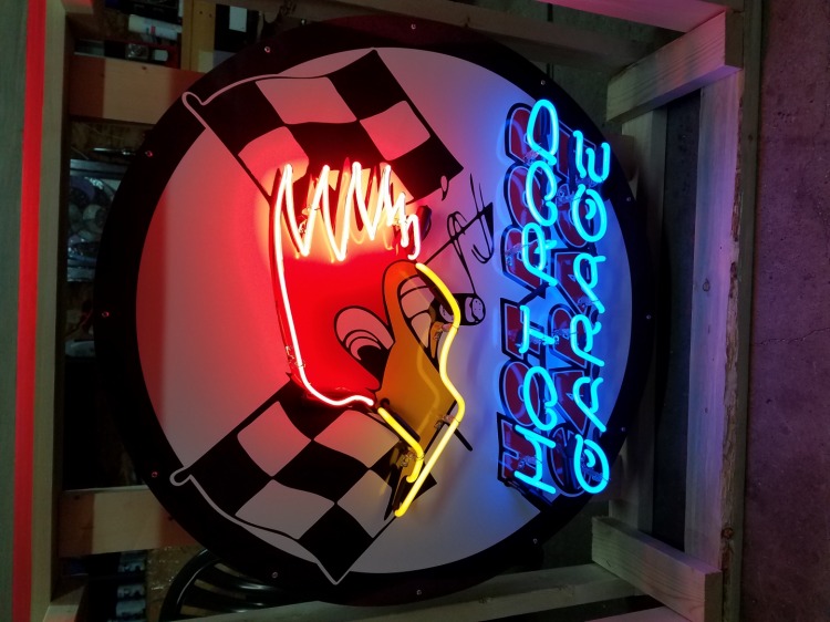 #Z320 - Custom Hot Rod Garage Neon Sign 36" | MAG Auctions