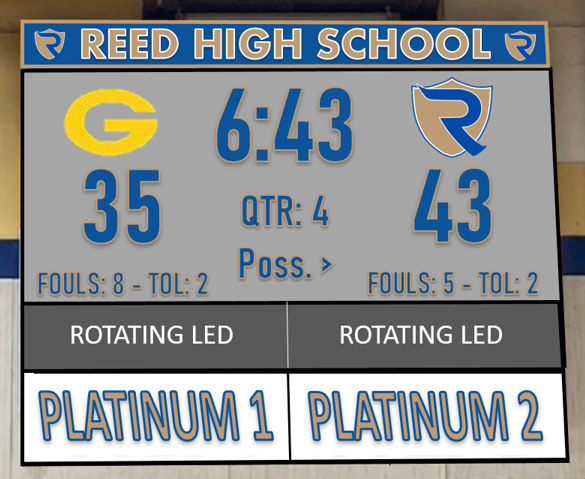#M226 - 6 custom made signs--Assistance for Reed High School Score ...
