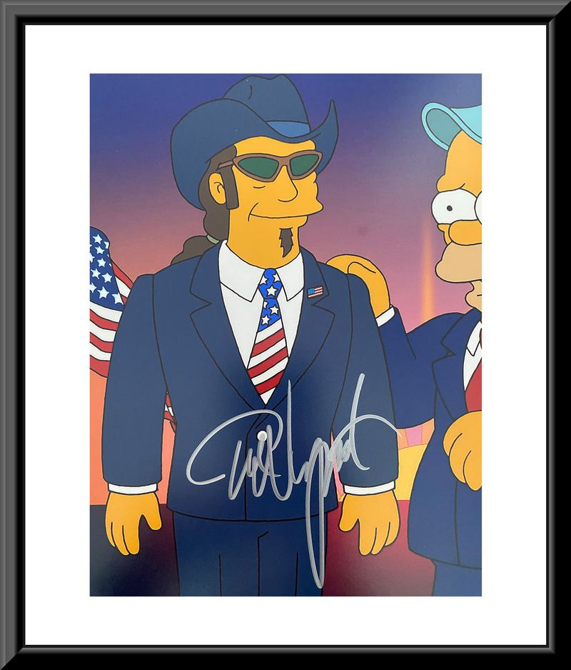 #M202 - The Simpsons Ted Nugent signed photo | MAG Auctions
