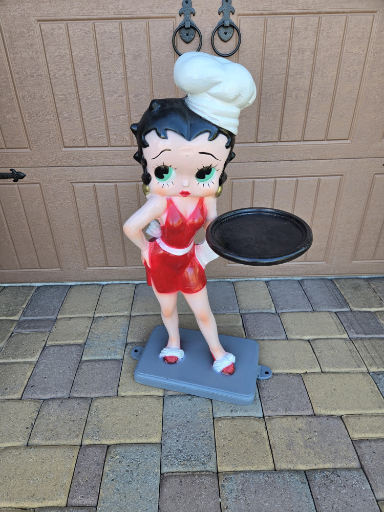 #M176 - Cast Aluminum 3' Betty Boop Chef Girl | MAG Auctions
