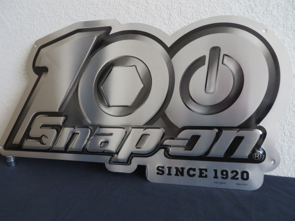 #M102 - SNAP-ON TOOLS 100th Anniversary Metal Sign | MAG Auctions