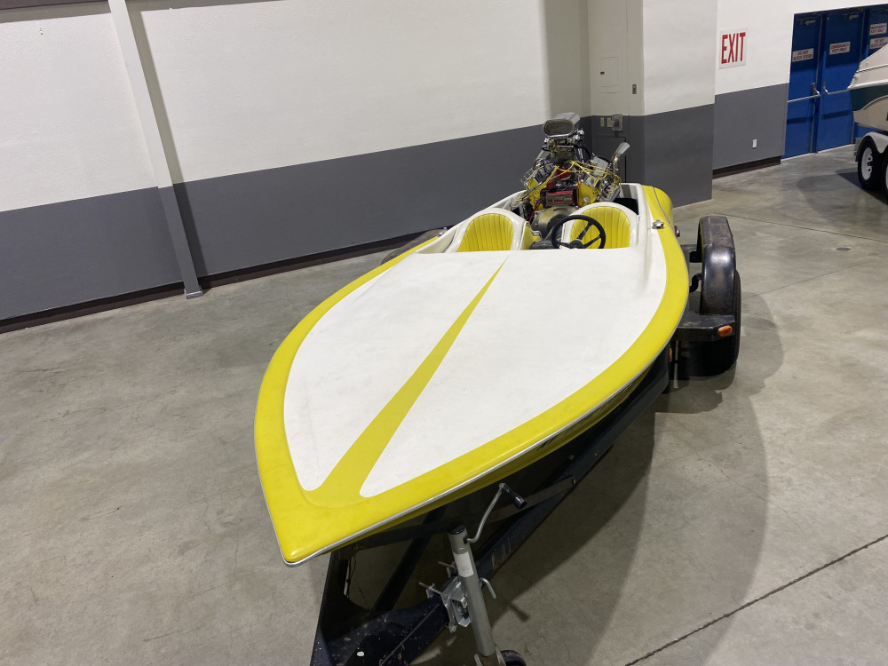 #114 - 1974 Hondo Flat Bottom Speed Boat w/ trailer | MAG Auctions