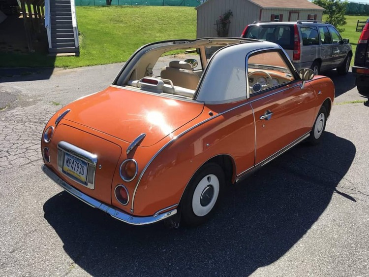 #613 - 1991 Nissan Figaro Micro Fixed Top Convertible Coupe | MAG Auctions